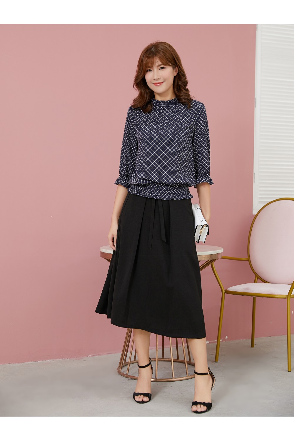 S1092BLJ-2 In 1 Stripe Blouse