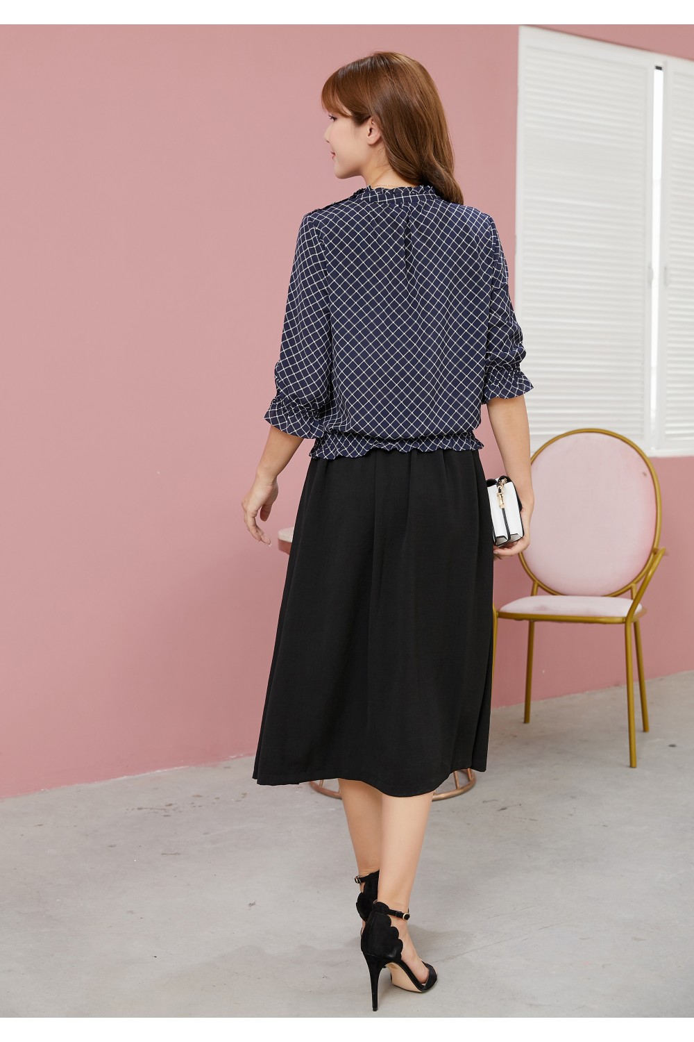S1092BLJ-2 In 1 Stripe Blouse